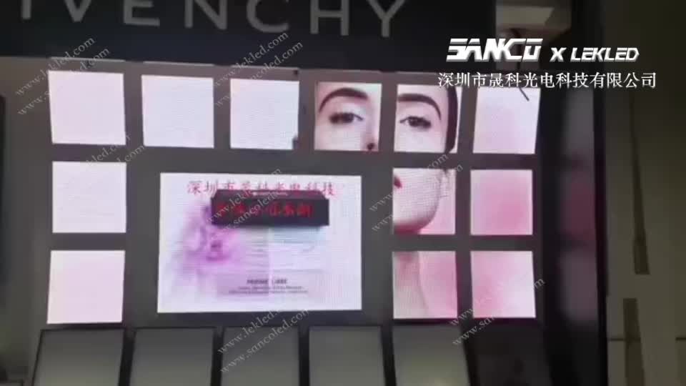 晟科光电奢侈品专柜Led显示屏应用案例-P1.875 GOB覆膜LED显示屏应用 | 晟科光电官网 | LEKLED